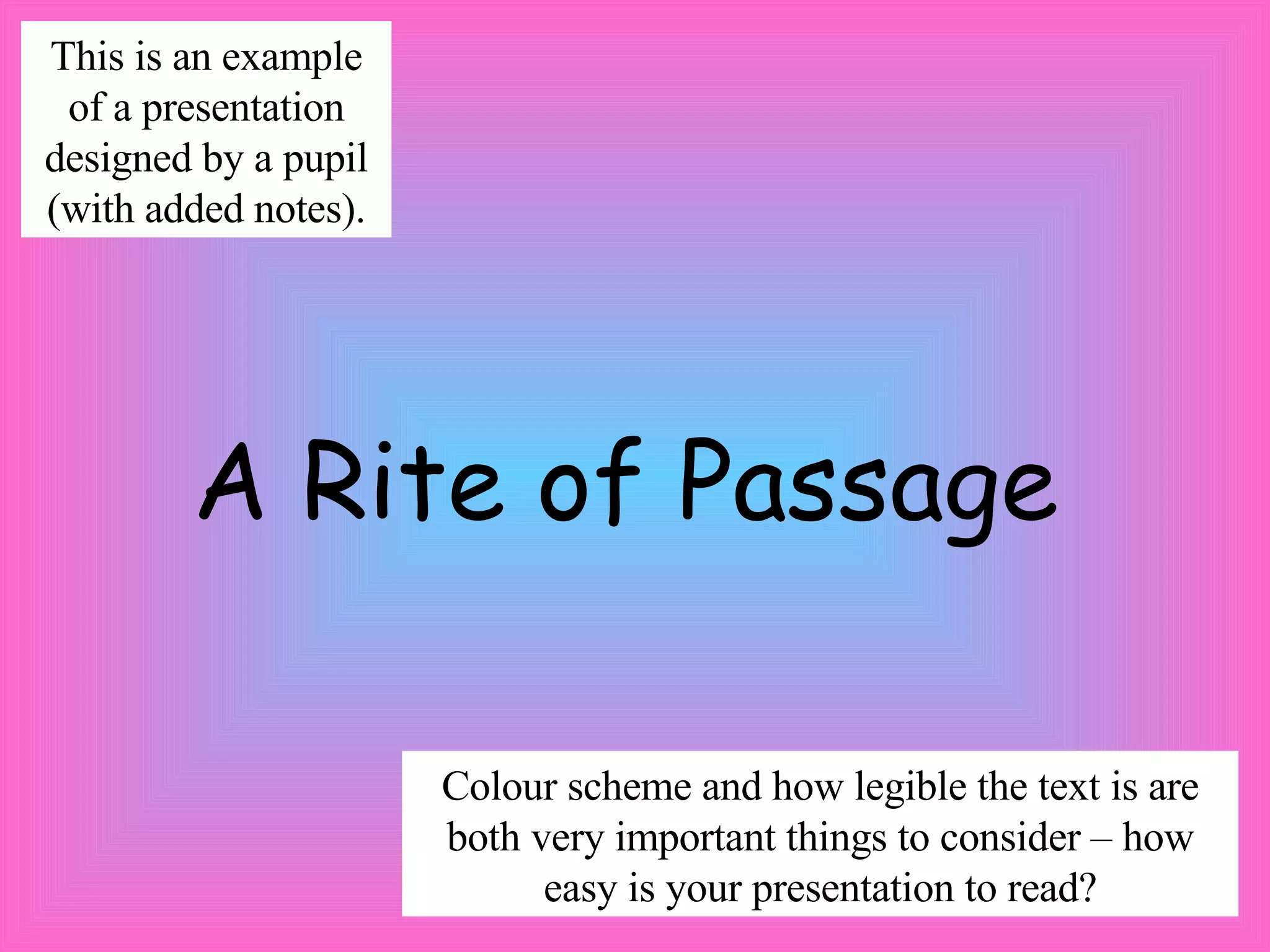 Womb to Tomb Example | PPT