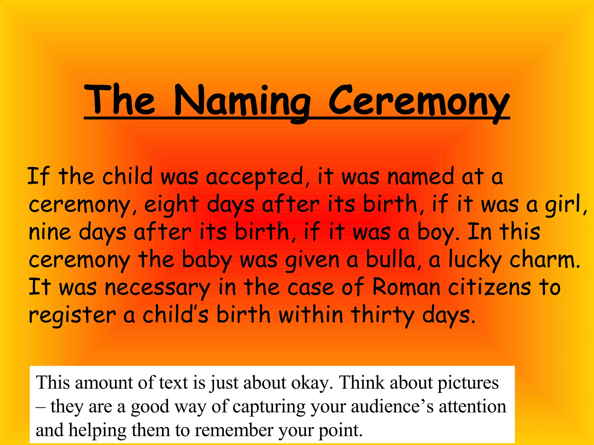 Womb to Tomb Example | PPT
