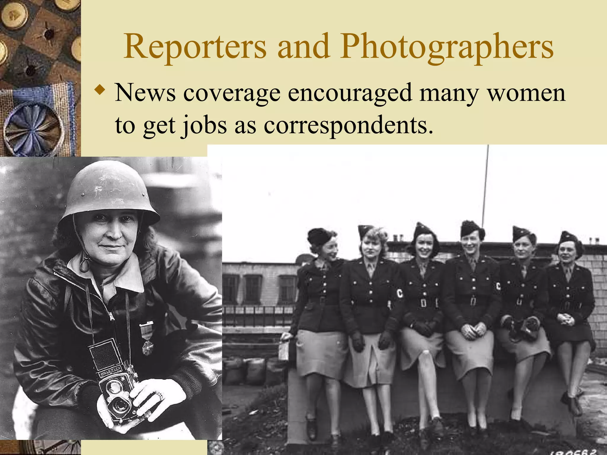 Women at War - WWII | PPT