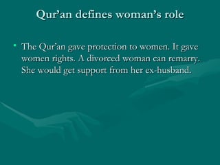 Women in Islam | PPT | Islam | Religion & Spirituality