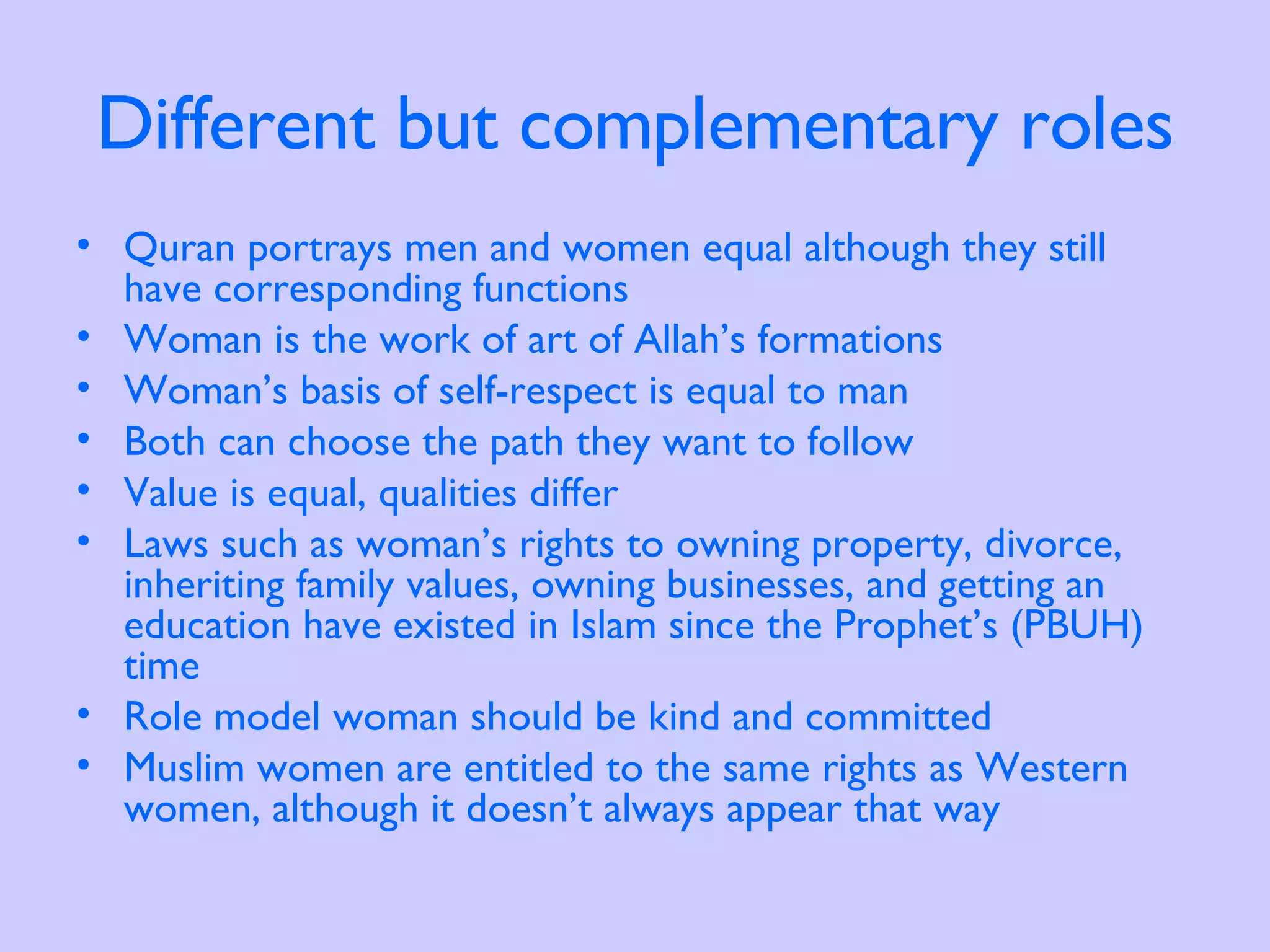 Women In Islam | PPT