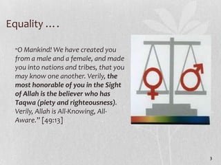 Women In Islam | PPTX