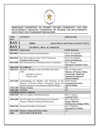 Women Affairs Induction Workshop Programme.docx