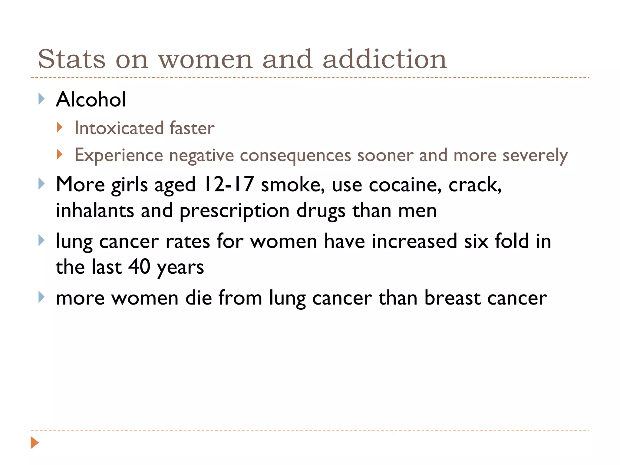 Women and addiction | PPT