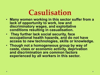 Women and childrens_work_in_the_unorgani | PPT