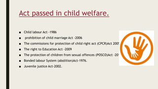 women and child welfare and women and child rights | PPTX