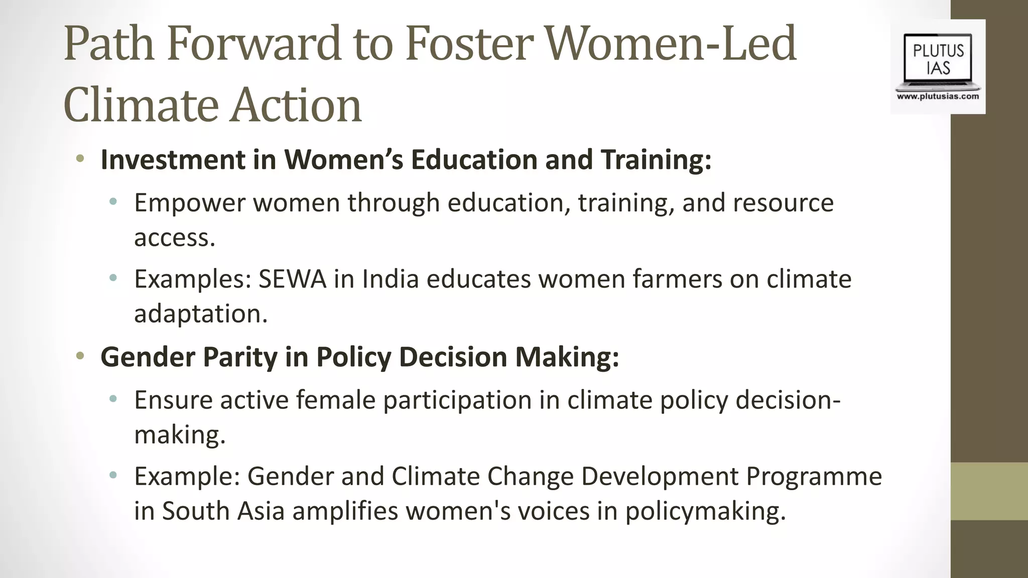 WOMEN AND CLIMATE CHANGE | PPTX