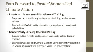 WOMEN AND CLIMATE CHANGE | PPTX