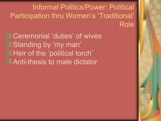 Women And Democracy In The Philippines | PPT