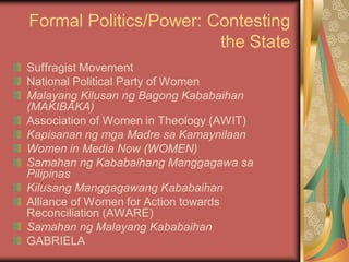 Women And Democracy In The Philippines | PPT