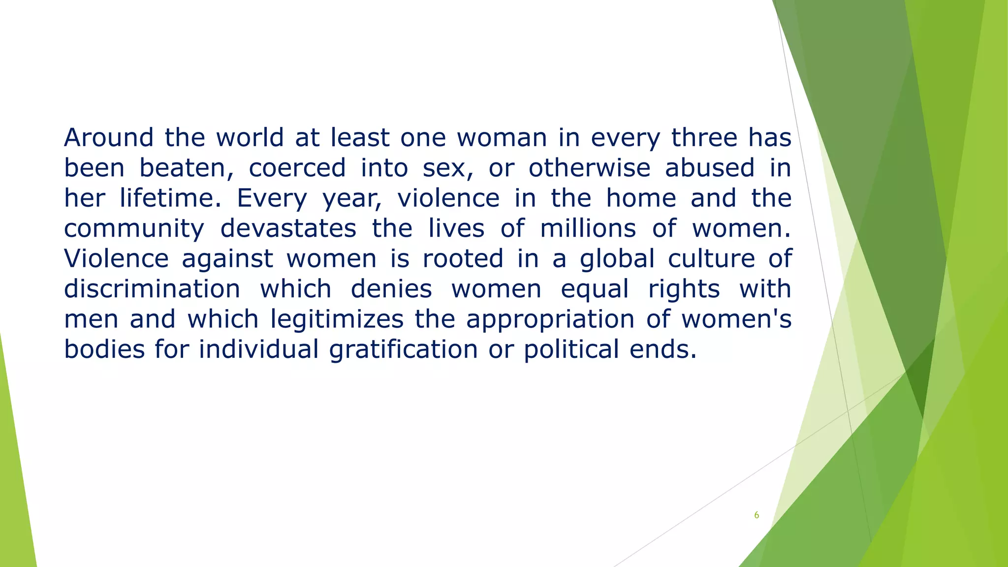 Women and human right violations | PPT