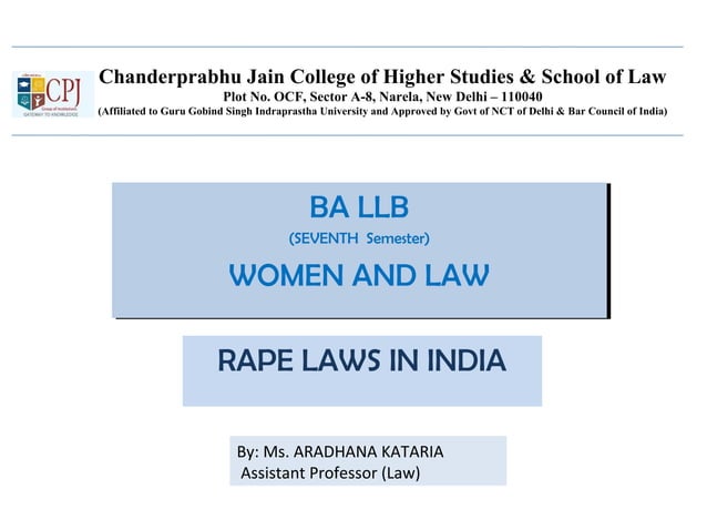 Women and law (1) | PPT
