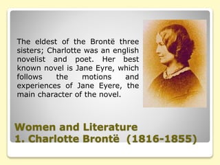 Women and literature | PPTX