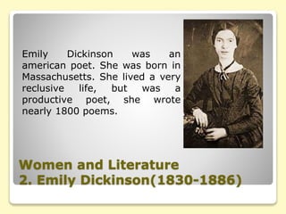 Women and literature | PPT