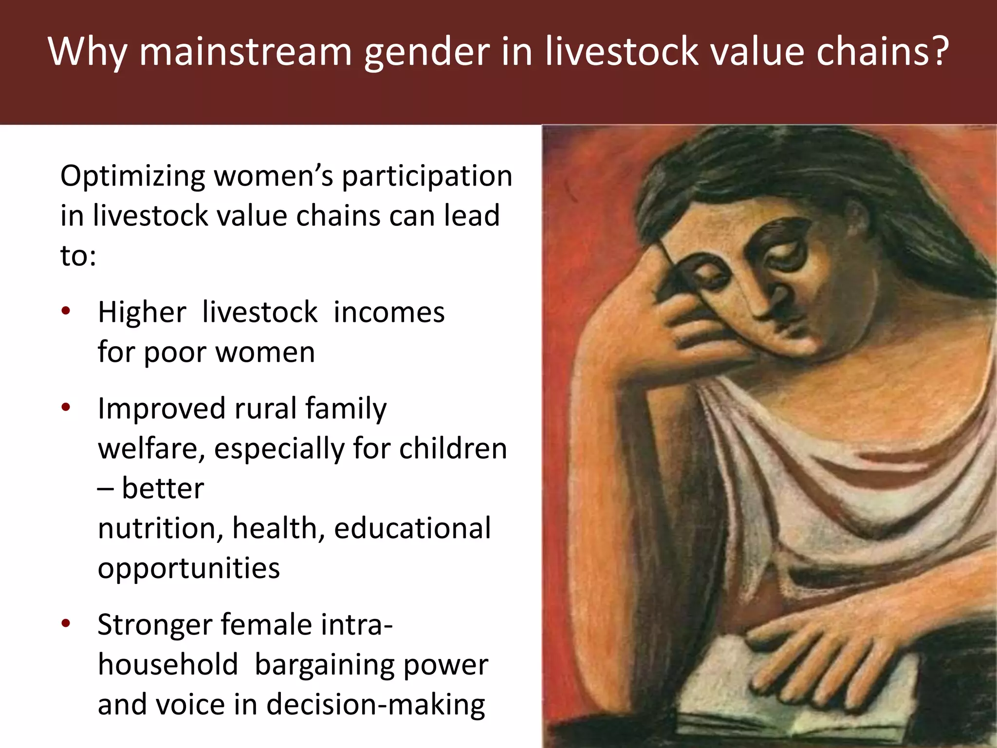 Women and livestock: Why gender matters are big matters | PPTX ...