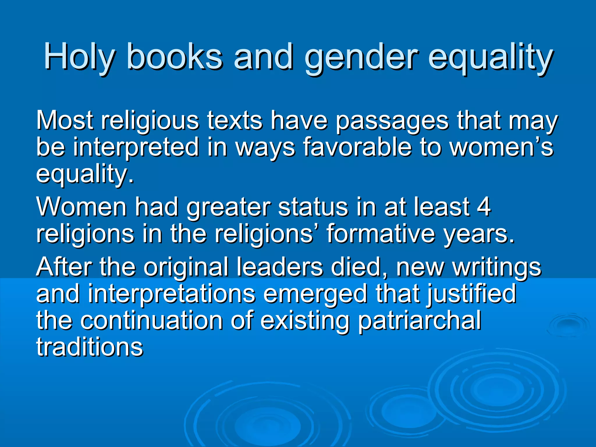 Women and religion | PPT