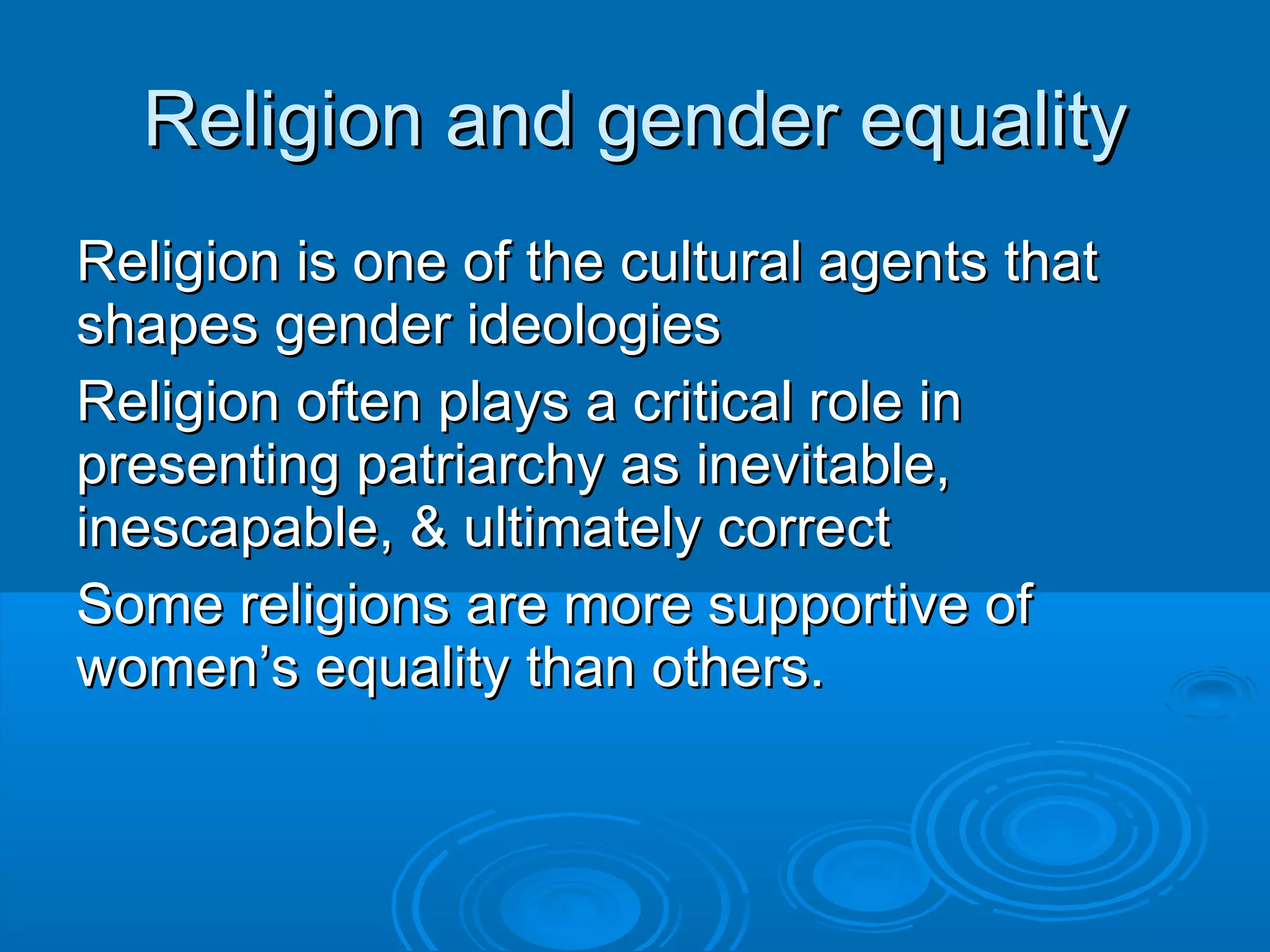 Women and religion | PPT