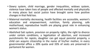 Women and social justice | PPTX