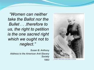 Women And The Right To Vote | PPT | Civic affairs | Politics