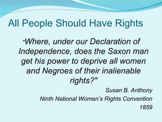 Women And The Right To Vote | PPT