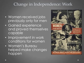 Women and world war two presentation | PPTX
