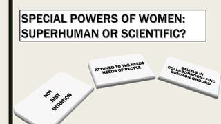 Women as decision makers | PPTX