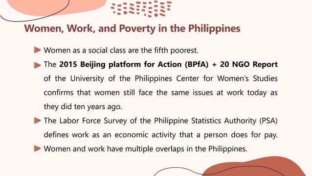 Women (A Sectoral Situationer).pptx | Reproductive Health | Diseases ...