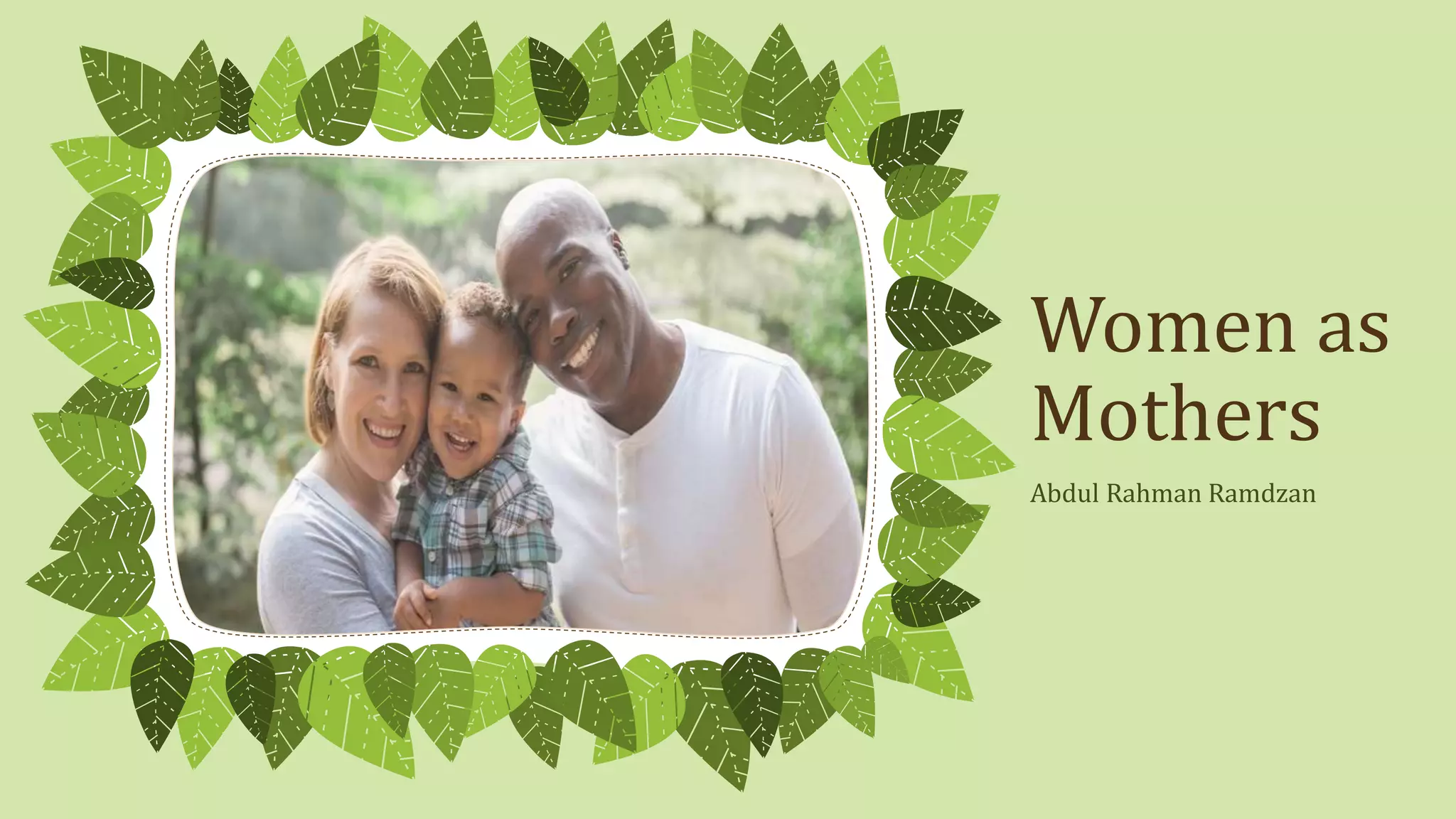 Role of Women as Mother | PPTX