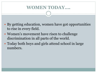 Women can change the world | PPTX