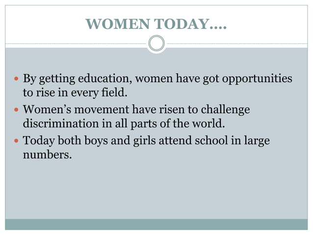 Women can change the world | PPTX