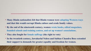 Women, caste and creed (Life of Indian Women) | PPTX