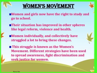 Grade - 7. Social Science .Women change the world | PDF