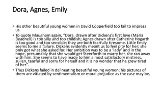 Women characters in "David Copperfield" by Charles Dickens | PPT