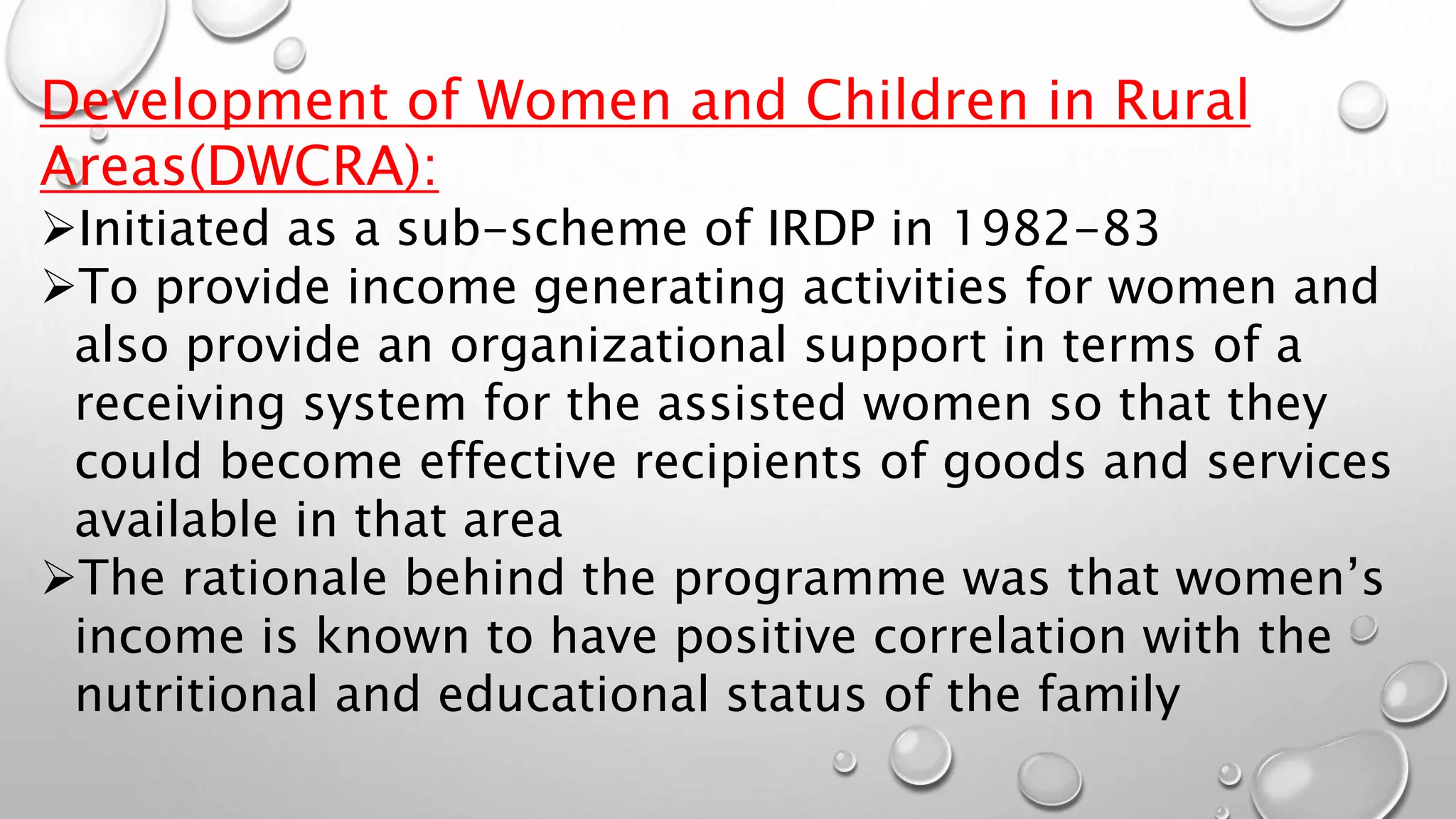 Women development programmes of india | PPTX
