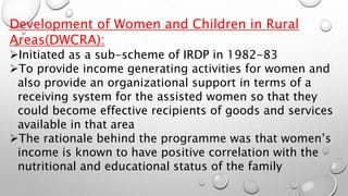 Women development programmes of india | PPTX