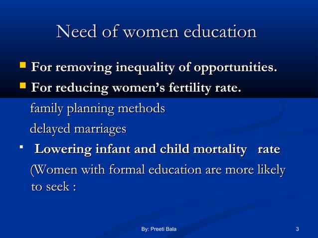 Women education | PPT | Women\'s Health | Healthy Living