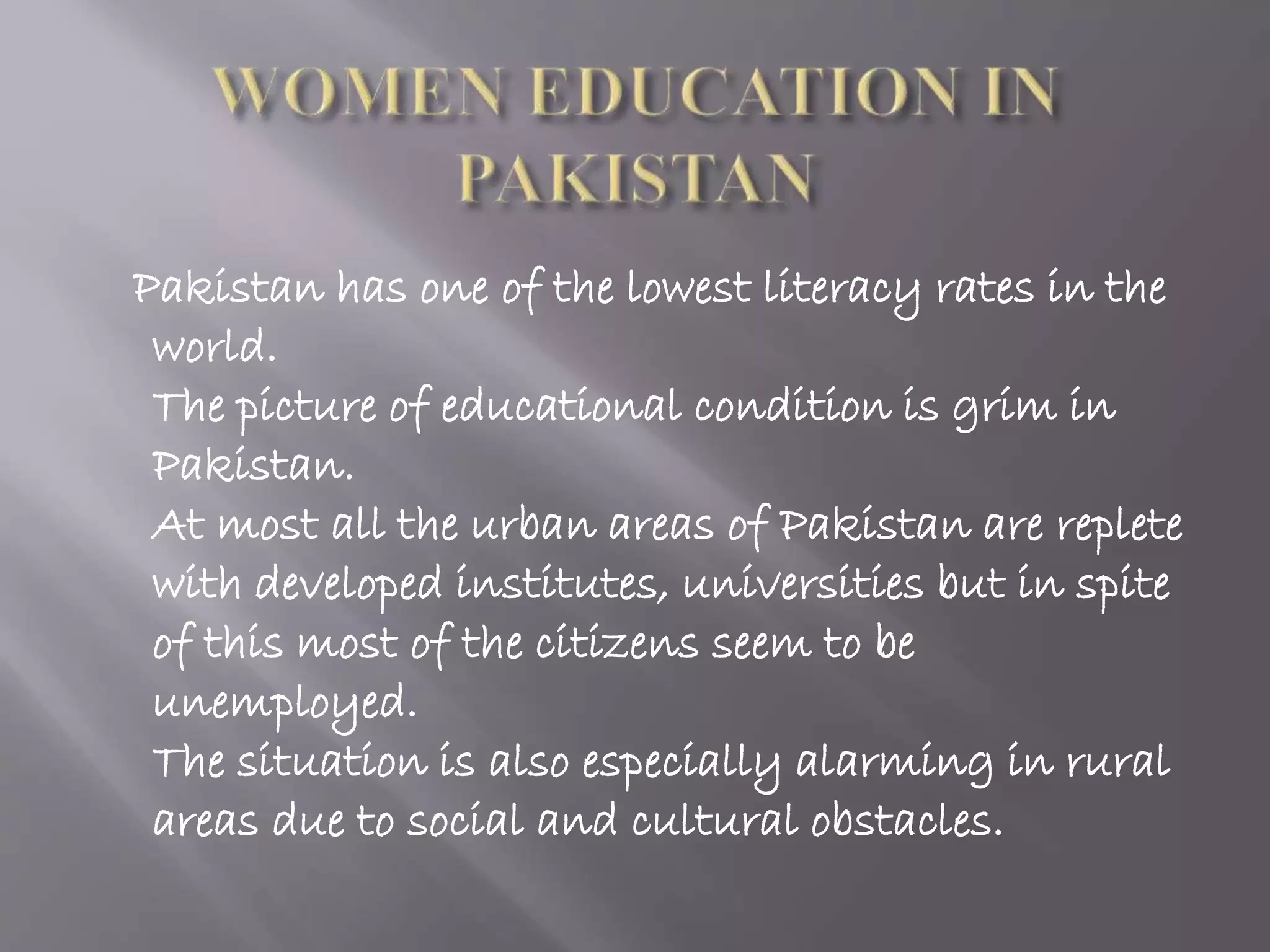 Women education | PPTX