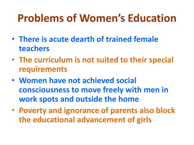 Women education | PPT | Free Download