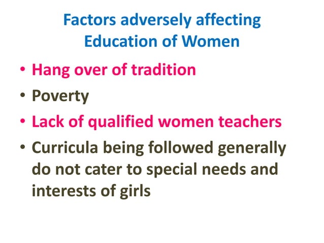 Women education | PPTX