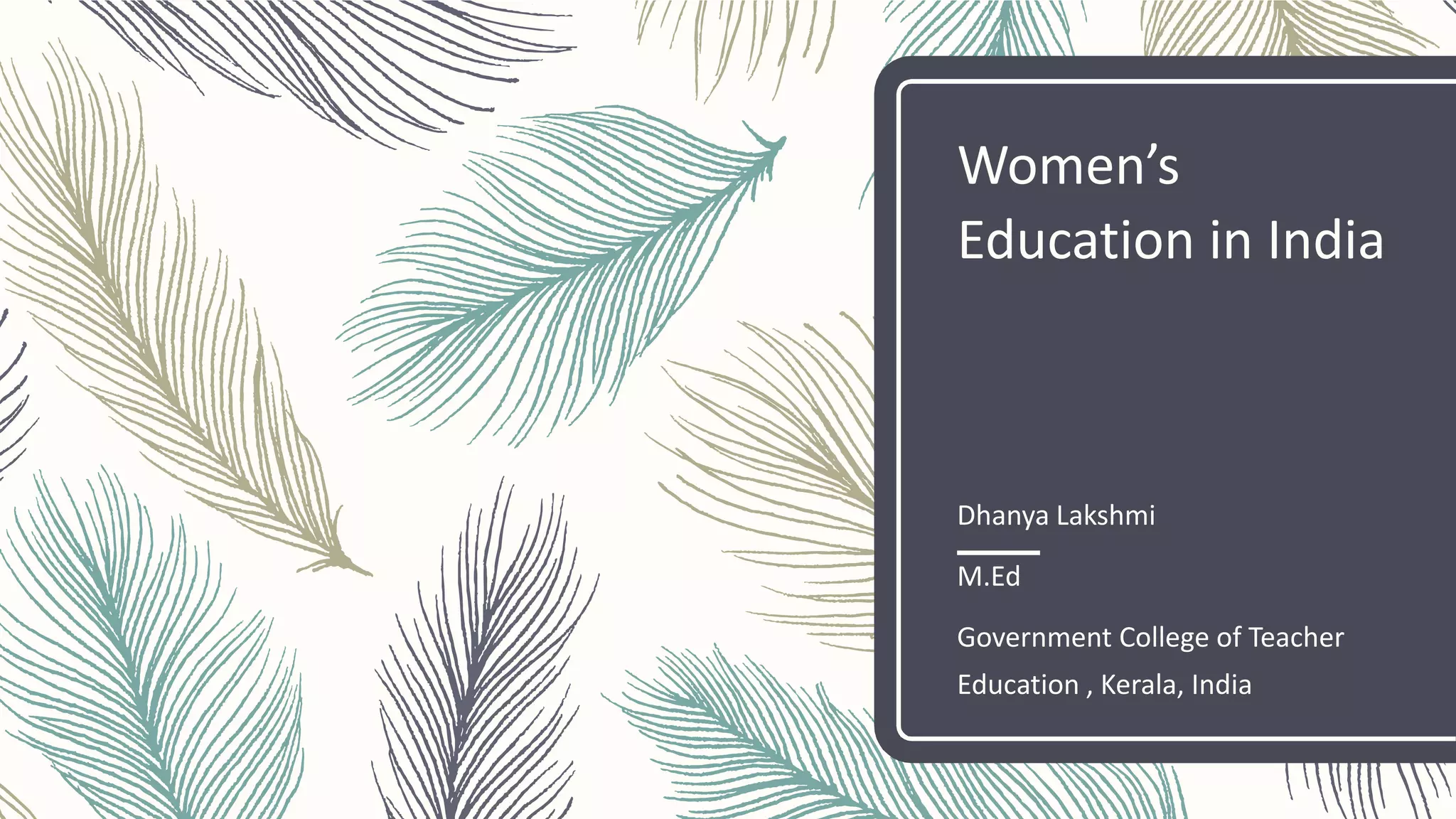 Women education | PPTX