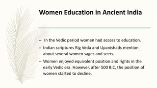 Women education | PPTX
