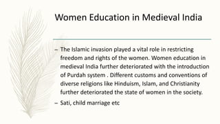 Women education | PPTX