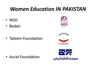 Women education ngo in pakistan | PPT