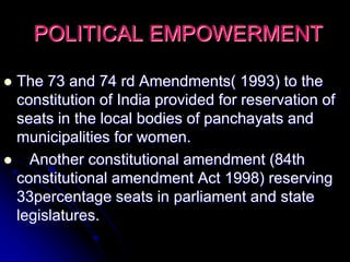 Women empowerment | PPT