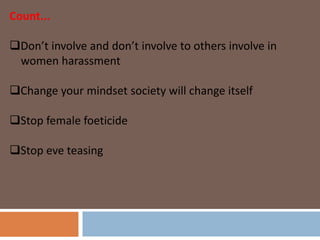 Women Empowerment | PPTX | Crime & Harmful Acts to Individuals, Society ...