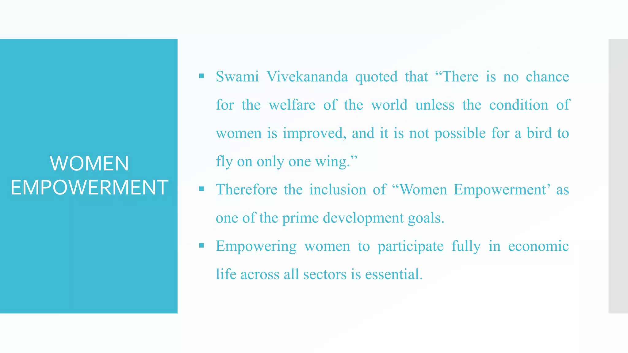 Women Empowerment & Economic development in India | PPTX
