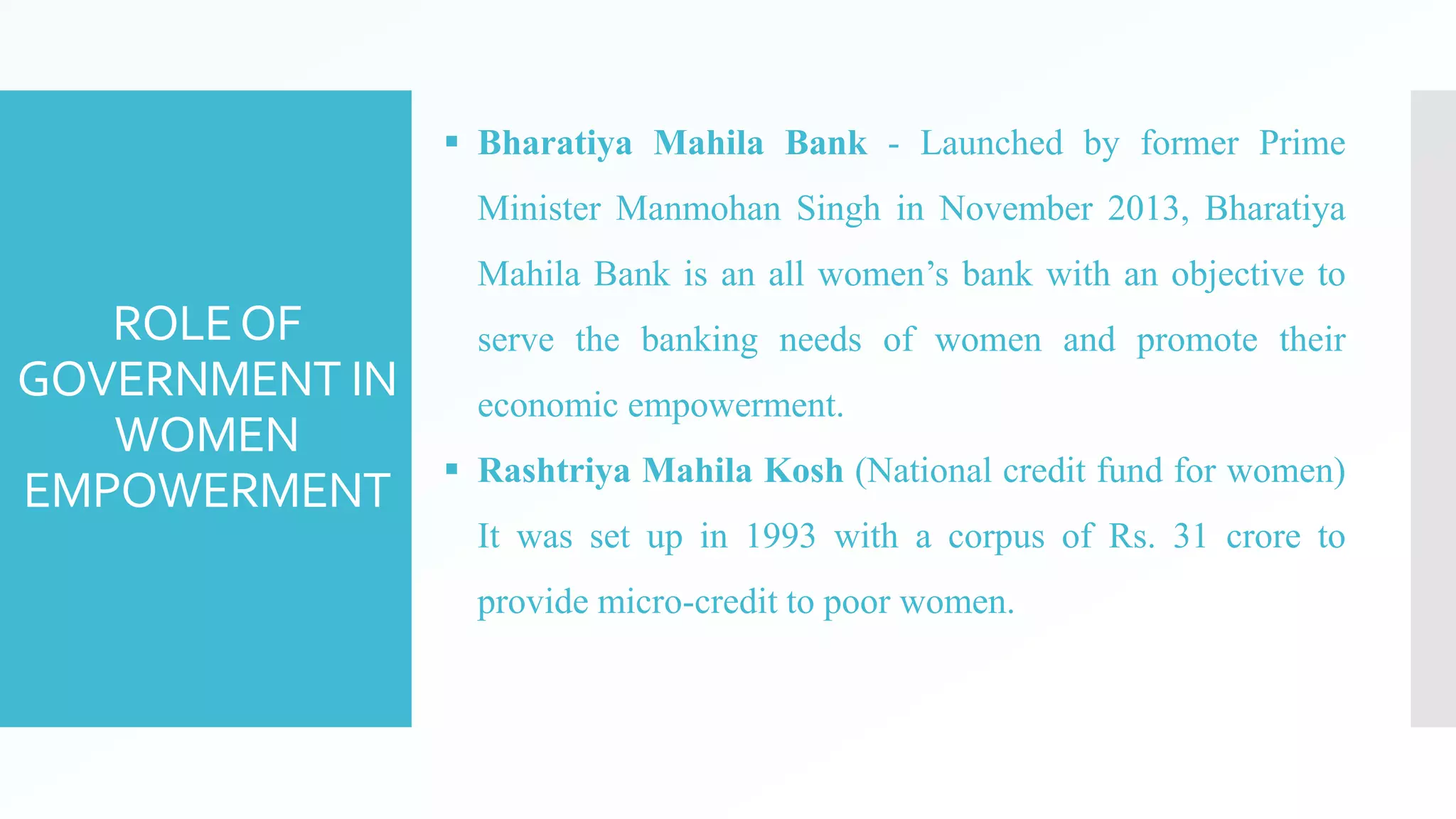 Women Empowerment & Economic development in India | PPTX