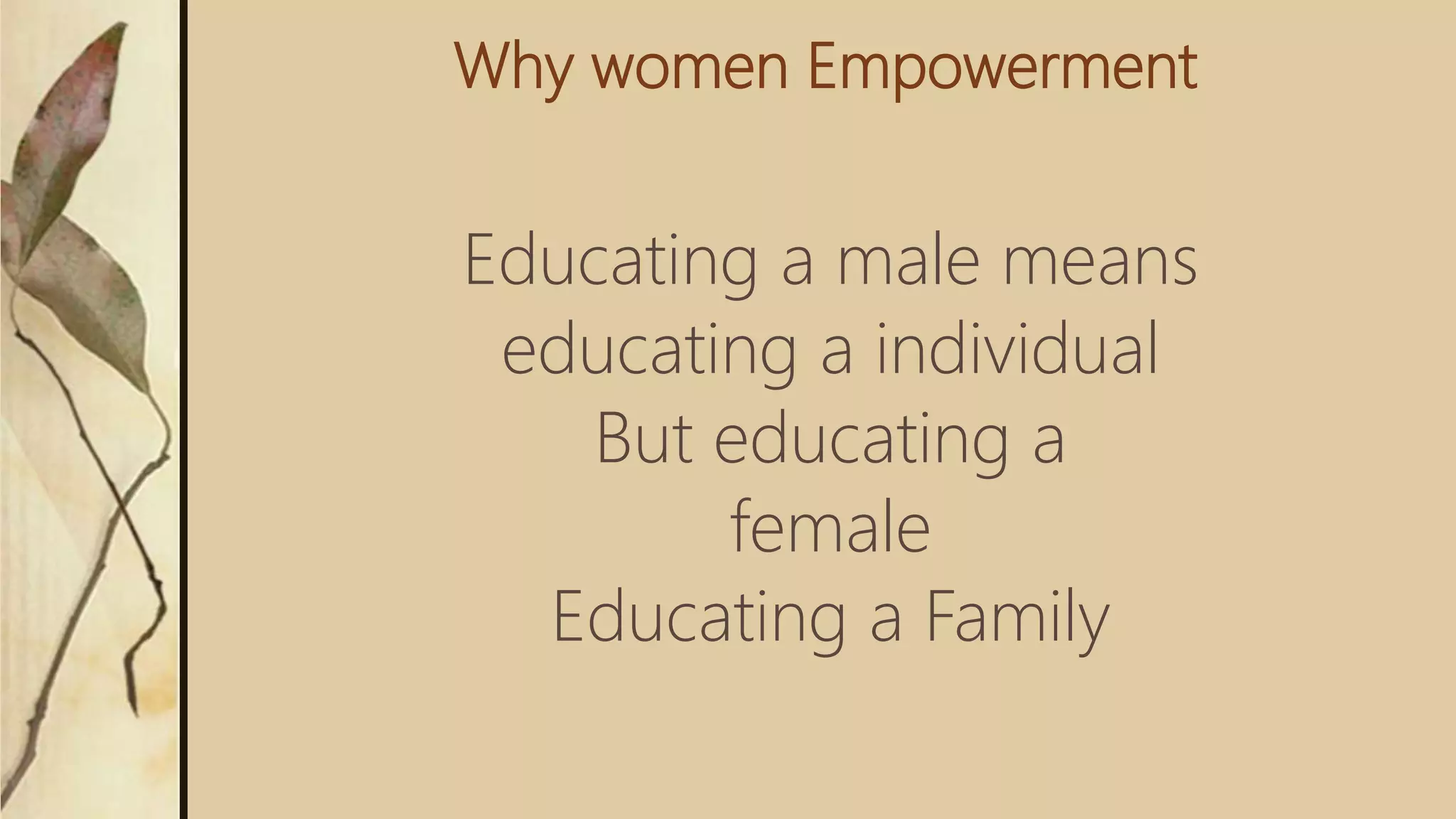 Women empowerment presentation | PPTX