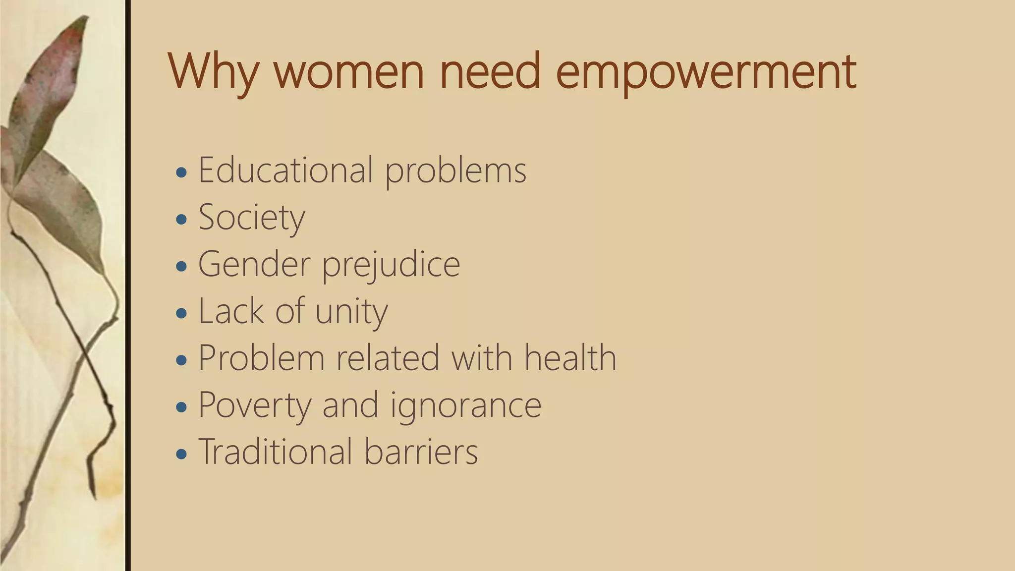 Women empowerment presentation | PPTX