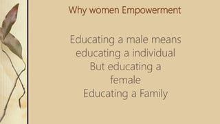 Women empowerment presentation | PPTX